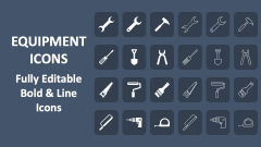 Equipment Icons for Google Slides and PowerPoint