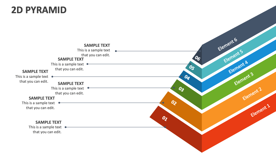 2D Pyramid Template for PowerPoint and Google Slides - PPT Slides