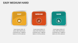 Easy Medium Hard Template for Google Slides and PowerPoint - PPT Slides