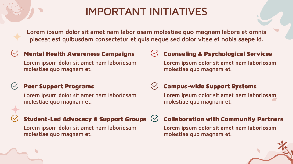 Free Mental Health for Students Template for Google Slides and PowerPoint