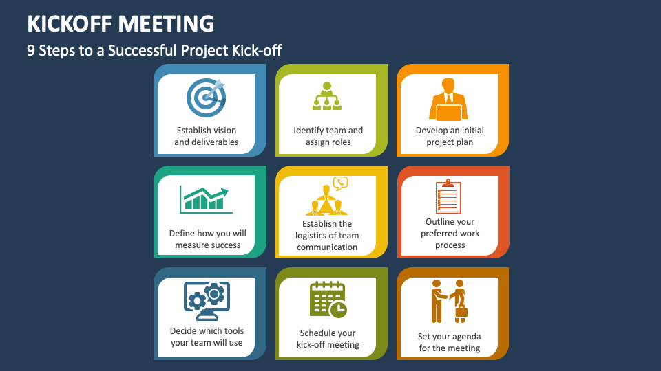 Kickoff Meeting Template for PowerPoint and Google Slides - PPT Slides