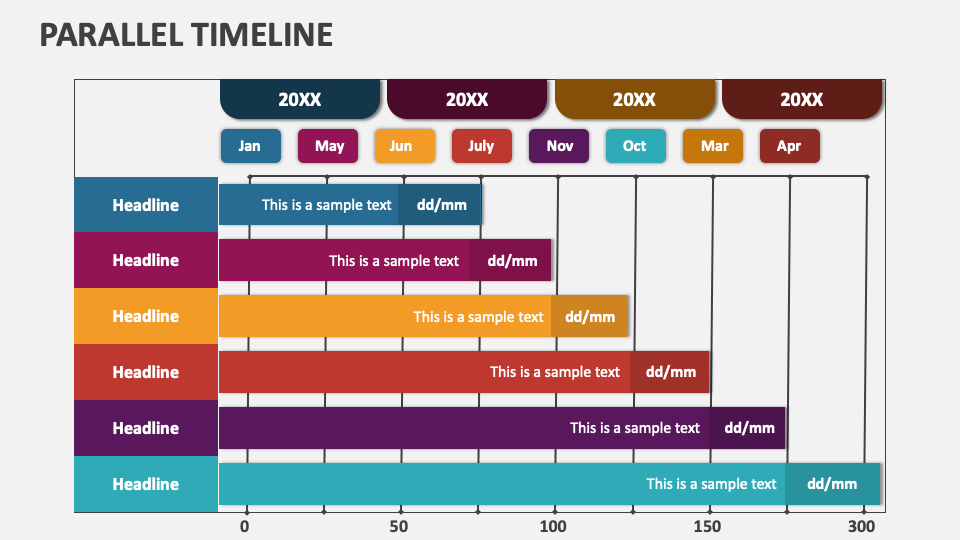 Parallel Timeline PowerPoint and Google Slides Template - PPT Slides Parallel Timeline PowerPoint and Google Slides Template - PPT Slides