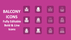 Balcony Icons for Google Slides and PowerPoint