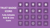 Trust Badge Icons for Google Slides and PowerPoint
