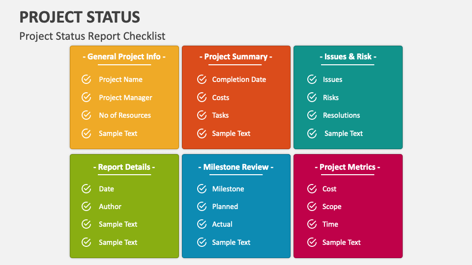 Project Status Template for PowerPoint and Google Slides - PPT Slides