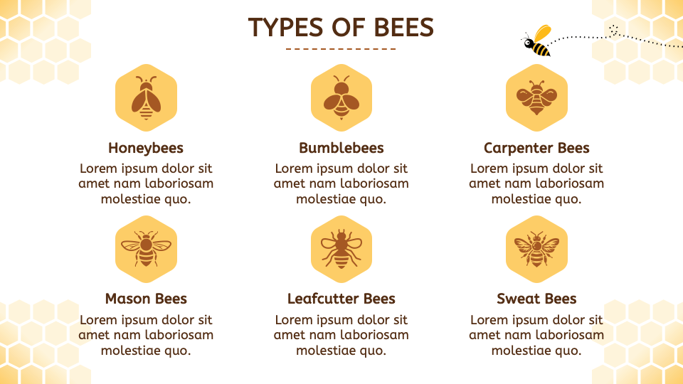 Free Bee Presentation Theme for Google Slides and PowerPoint
