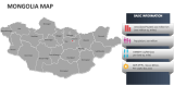 Mongolia Map for Google Slides and PowerPoint - PPT Slides