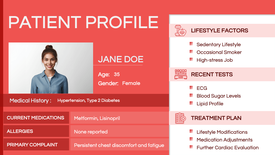 Patient Profile Template for Google Slides and PowerPoint - PPT Slides