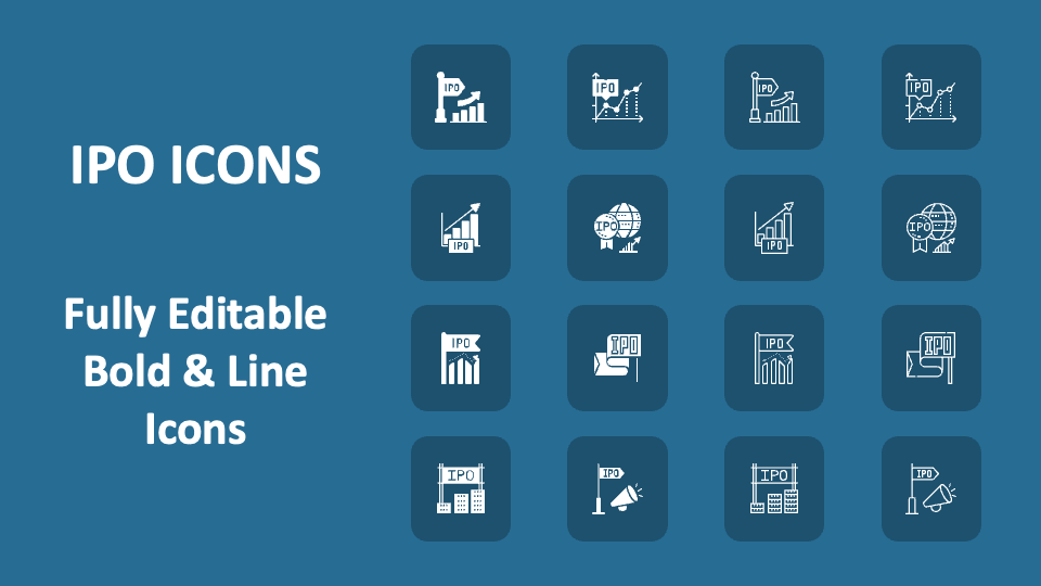 IPO Icons for Google Slides and PowerPoint