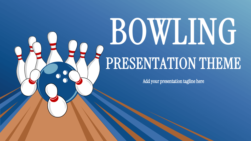 Free Bowling Presentation Theme for Google Slides and PowerPoint