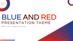 Blue Red Presentation Theme for Google Slides and PowerPoint - PPT Slides