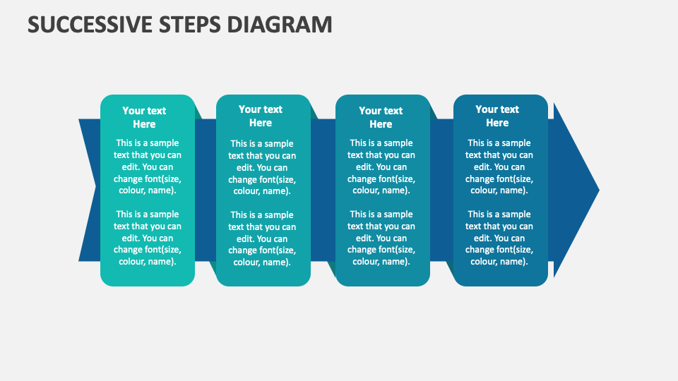 Successive Steps Diagram Template for PowerPoint and Google Slides ...