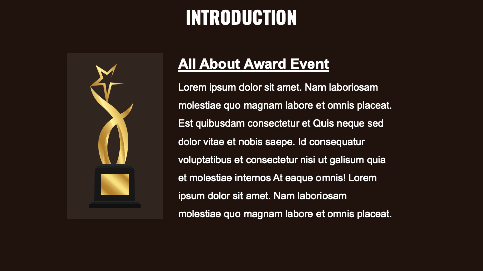 Free Awards Event Presentation Theme for PowerPoint and Google Slides ...