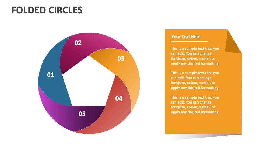Folded Circles Template for PowerPoint and Google Slides - PPT Slides