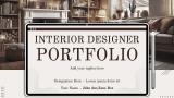 Interior Designer Portfolio Template for Google Slides and PowerPoint ...