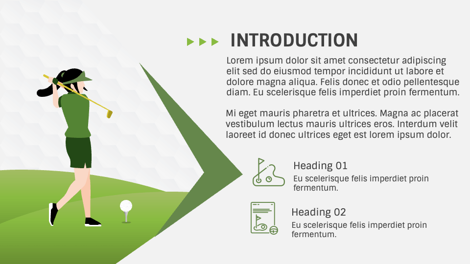 Free Golf Course Presentation Theme for Google Slides and PowerPoint