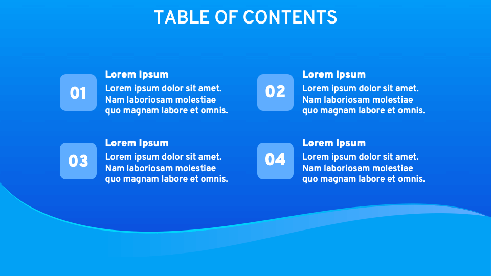 Blue Presentation Theme for PowerPoint and Google Slides - PPT Slides