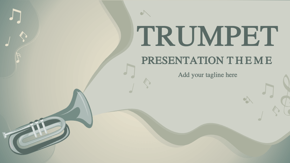 Free Trumpet Theme for Google Slides and PowerPoint
