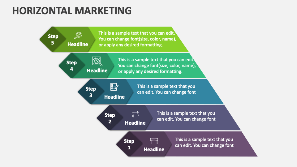Horizontal Marketing PowerPoint and Google Slides Template - PPT Slides