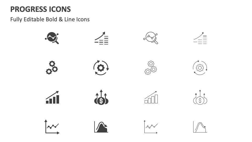 Progress Icons for Google Slides and PowerPoint