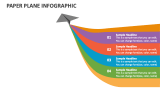 Paper Plane Infographic PowerPoint and Google Slides Template - PPT Slides