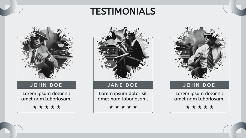 Free Singer Portfolio Presentation Template for Google Slides and ...