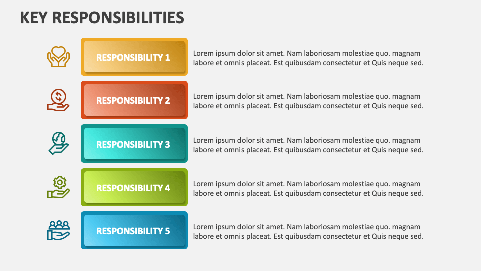 Key Responsibilities Template for Google Slides and PowerPoint - PPT Slides
