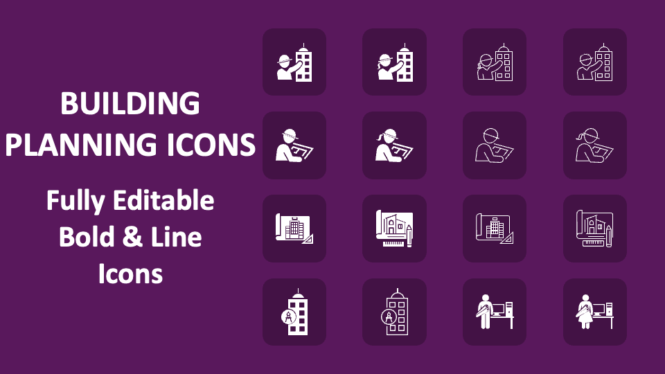 Building Planning Icons for Google Slides and PowerPoint