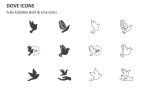 Dove Icons for PowerPoint and Google Slides - PPT Slides