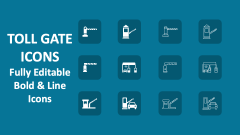 Toll Gate Icons for Google Slides and PowerPoint