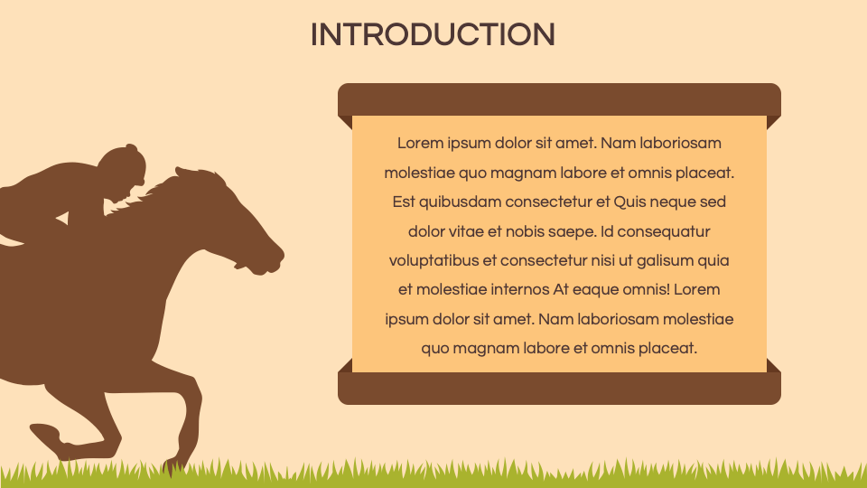 Free Equestrian Presentation Theme for Google Slides and PowerPoint