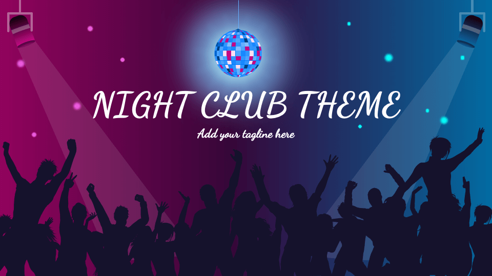 Night Club Presentation Theme for PowerPoint and Google Slides - PPT Slides