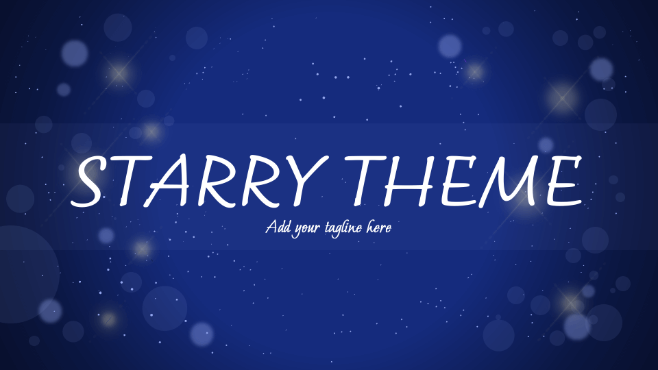 Starry Presentation Theme for PowerPoint and Google Slides - PPT Slides
