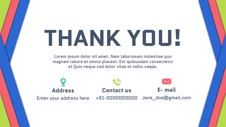 Free Geometric Papercut Presentation Theme for Google Slides and PowerPoint