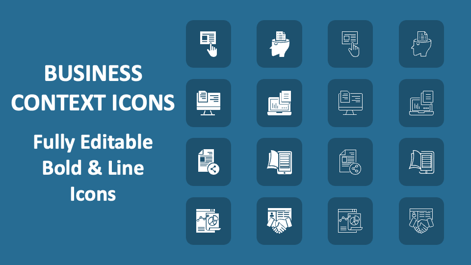 Business Context Icons for Google Slides and PowerPoint