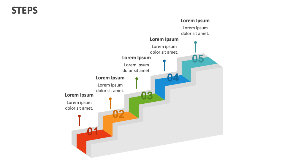 Steps Template for PowerPoint and Google Slides - PPT Slides