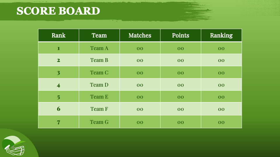 Free Box Cricket Presentation Theme for Google Slides and PowerPoint