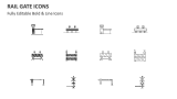 Rail Gate Icons for Google Slides and PowerPoint
