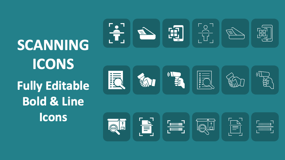 Scanning Icons for Google Slides and PowerPoint