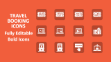Travel Booking Icons for Google Slides and PowerPoint