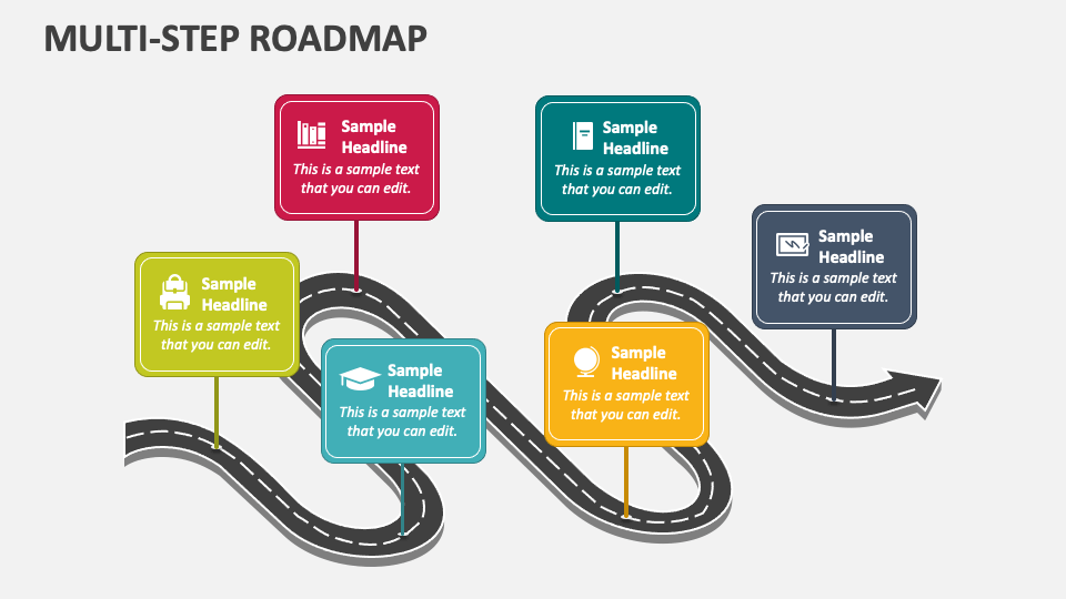 Multi-Step Roadmap PowerPoint and Google Slides Template - PPT Slides