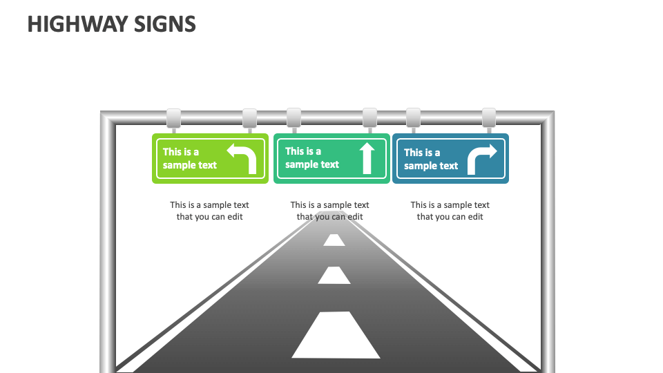 Highway Signs Template for PowerPoint and Google Slides - PPT Slides