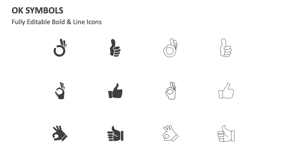 OK Symbols for Google Slides and PowerPoint