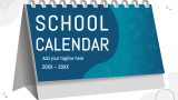 Free School Calendar Presentation for Google Slides and PowerPoint