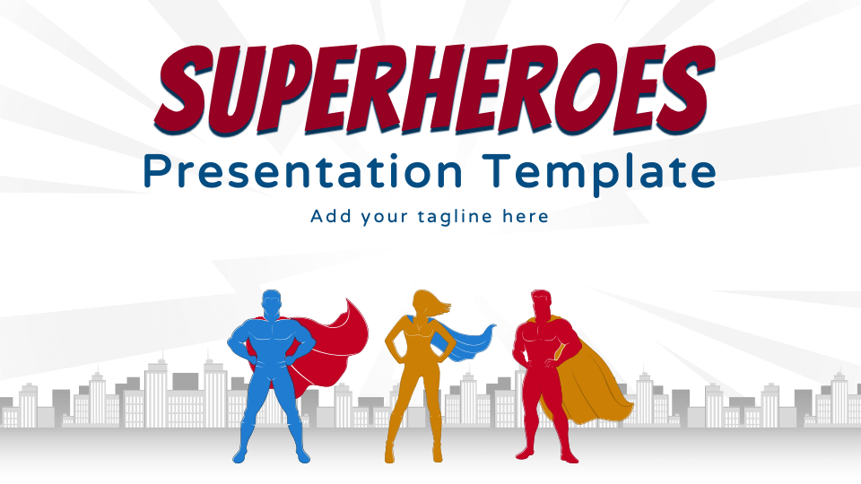 Free Superheroes Presentation Template Template for Google Slides and ...