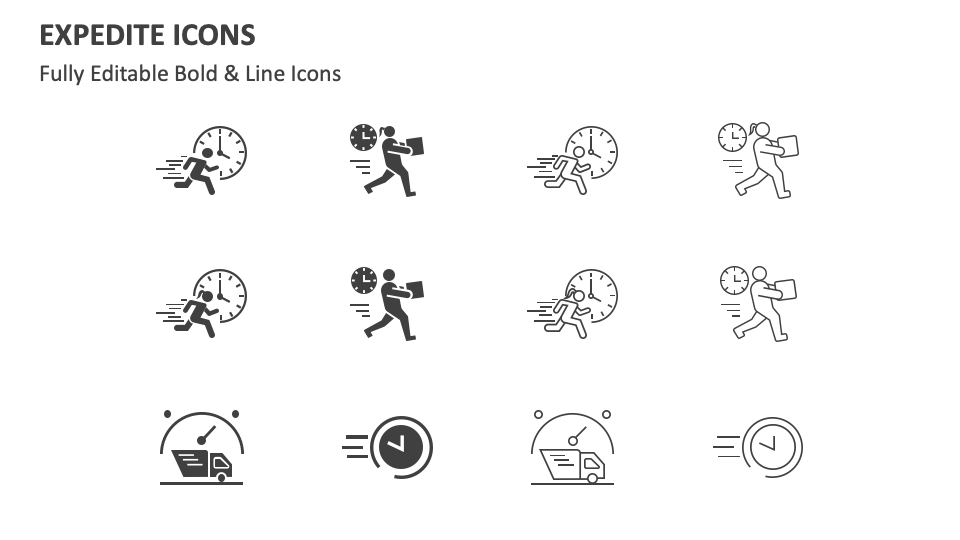 Expedite Icons for PowerPoint and Google Slides - PPT Slides