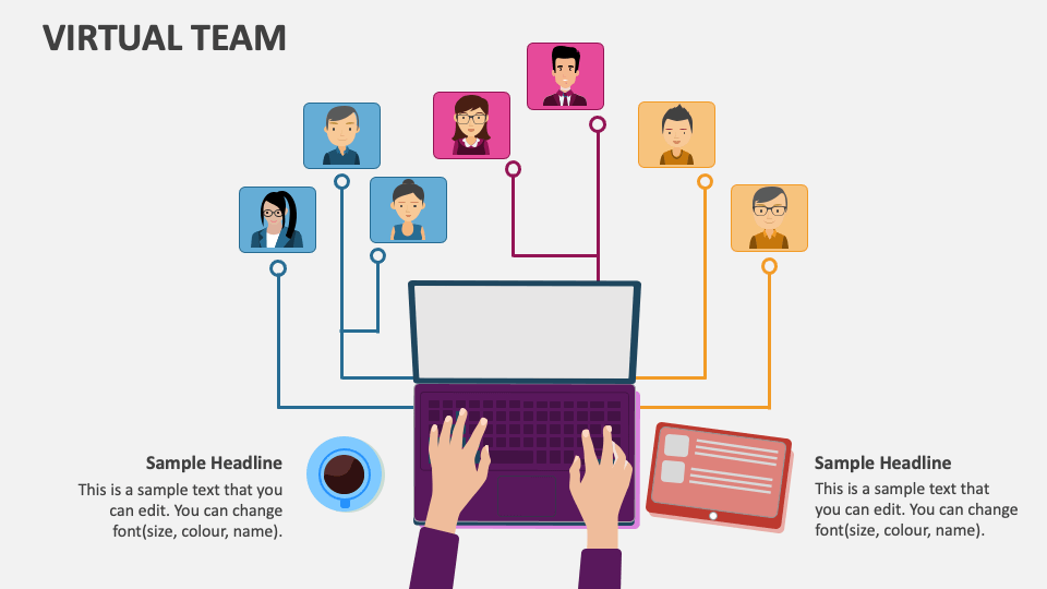 Virtual Team PowerPoint and Google Slides Template - PPT Slides