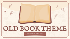 Free Old Book Presentation Theme for Google Slides and PowerPoint