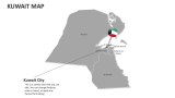 Kuwait map for Google Slides and PowerPoint - PPT Slides