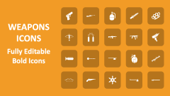 Weapons Icons for Google Slides and PowerPoint
